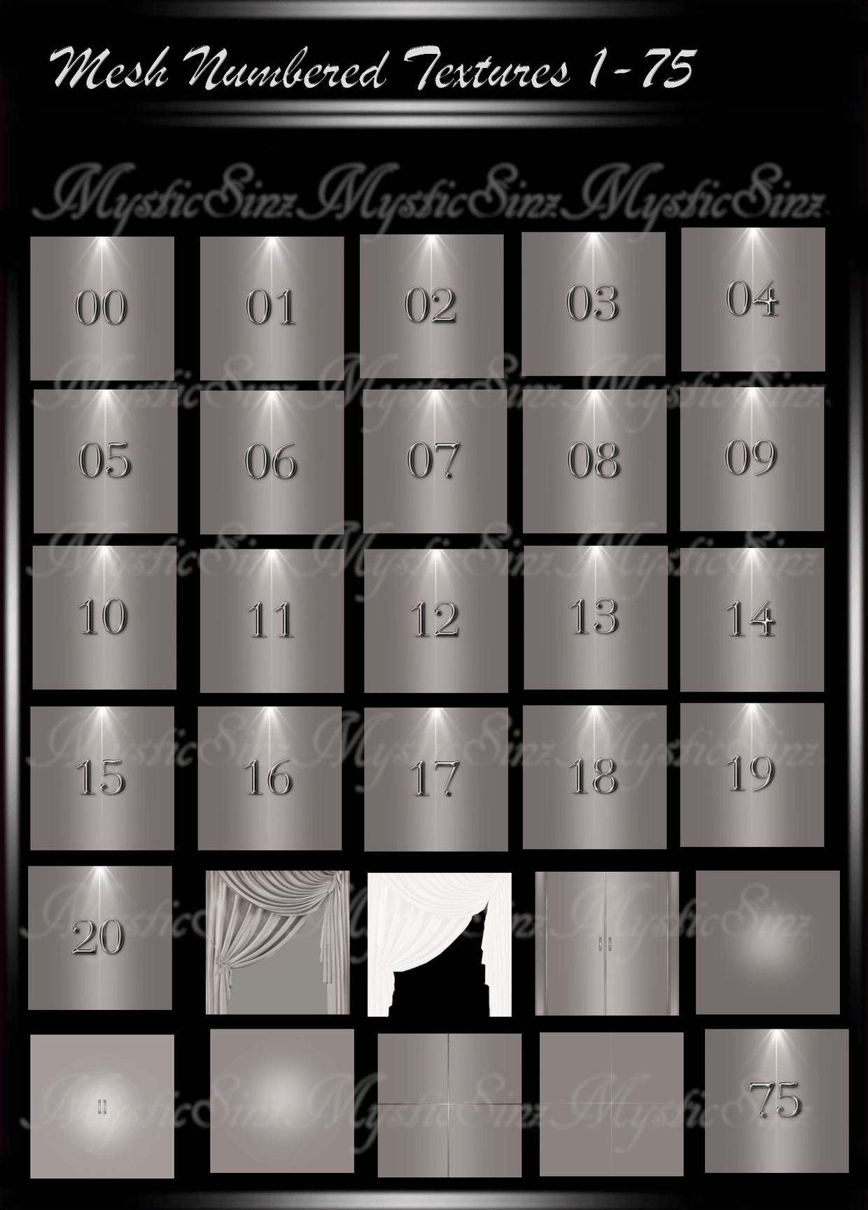IMVU Numbered IMVU Textures 1-75