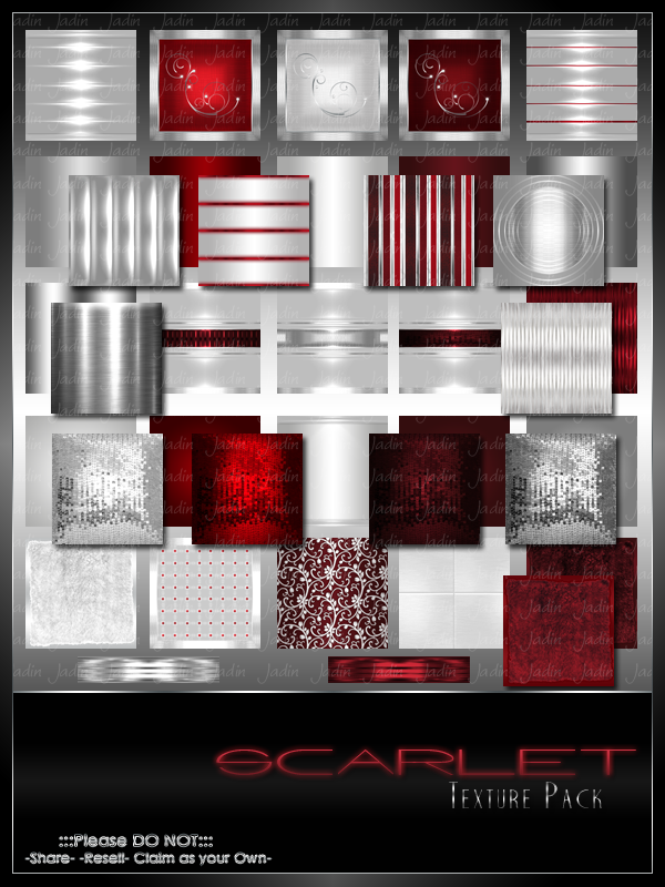 Scarlet Texture Pack-- $5.00