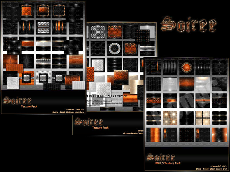 Soiree Collection-- $7.00