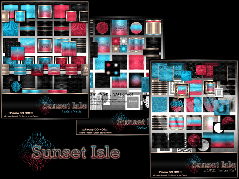 Sunset Isle Collection-- $8.00