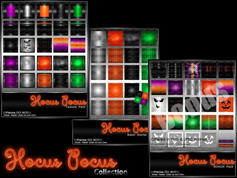 Hocus Pocus Texture Pack Collection-- $8.00