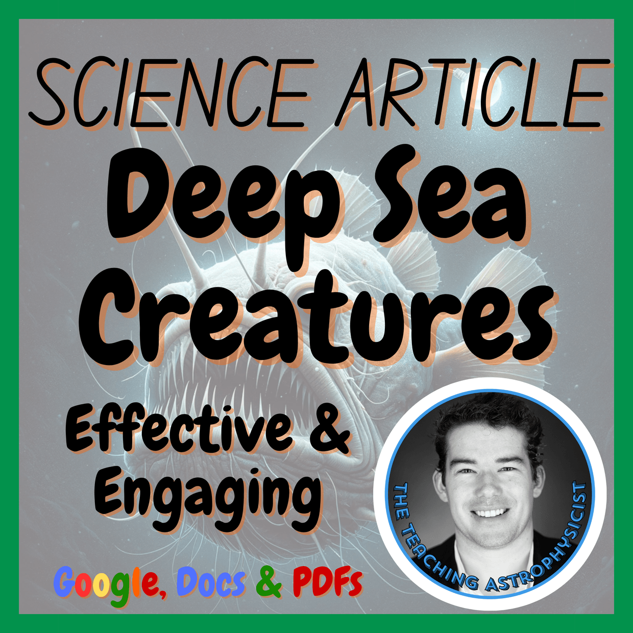 Deep Sea Creatures | Biology Science Reading Comprehension Passage ...