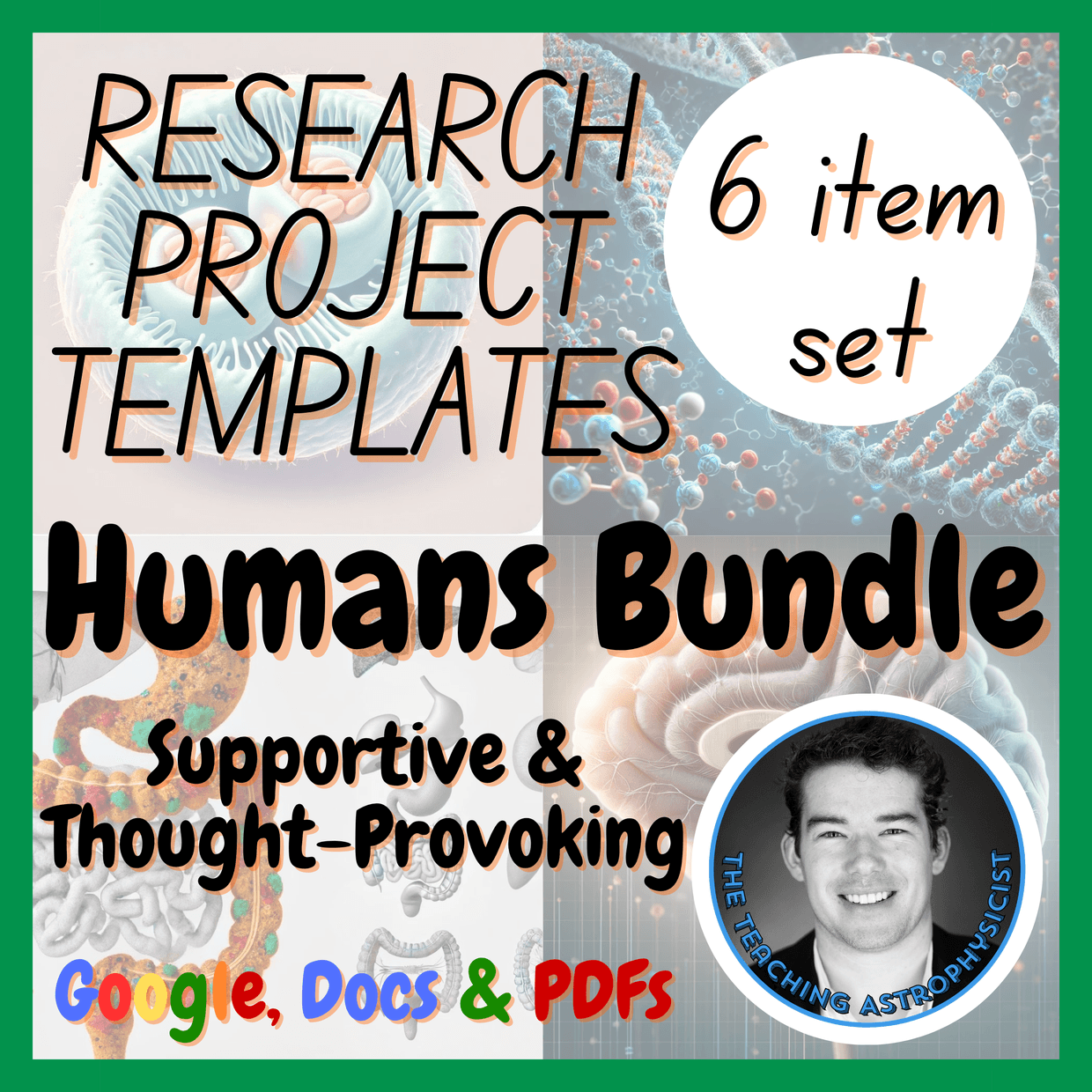 Humans Bundle | 6 Science Research Project Templates | Life Science Set