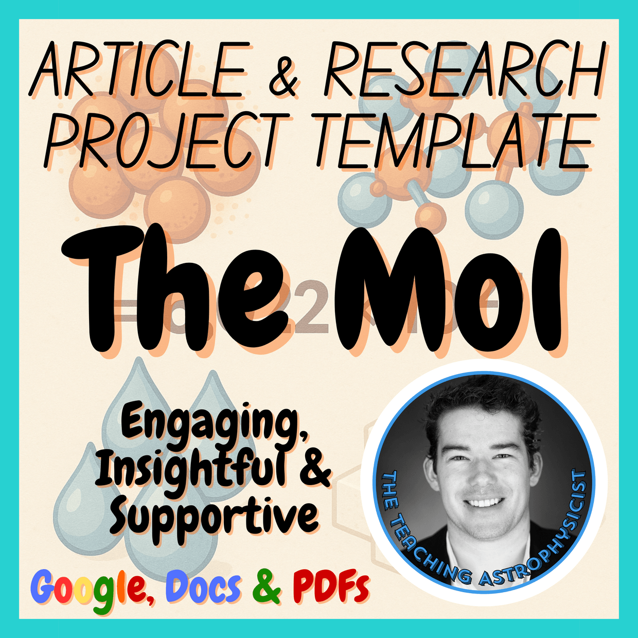 The Mol | Chemistry Science Article + Research Project Template Digital ...