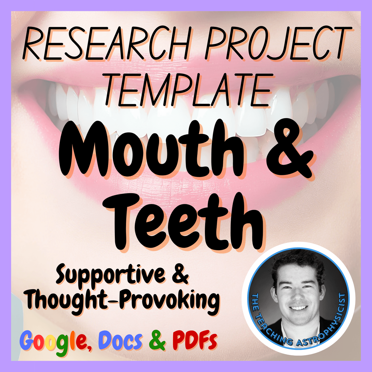 Mouth & Teeth | Health Medicine Research Project Template | Digital + Print