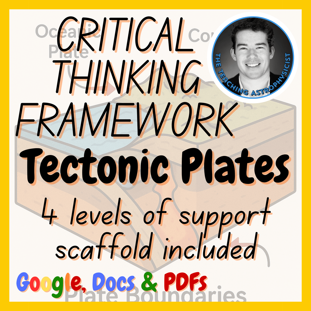 Tectonic Plates | Critical Thinking Framework 4 Level Scaffold | Earth ...