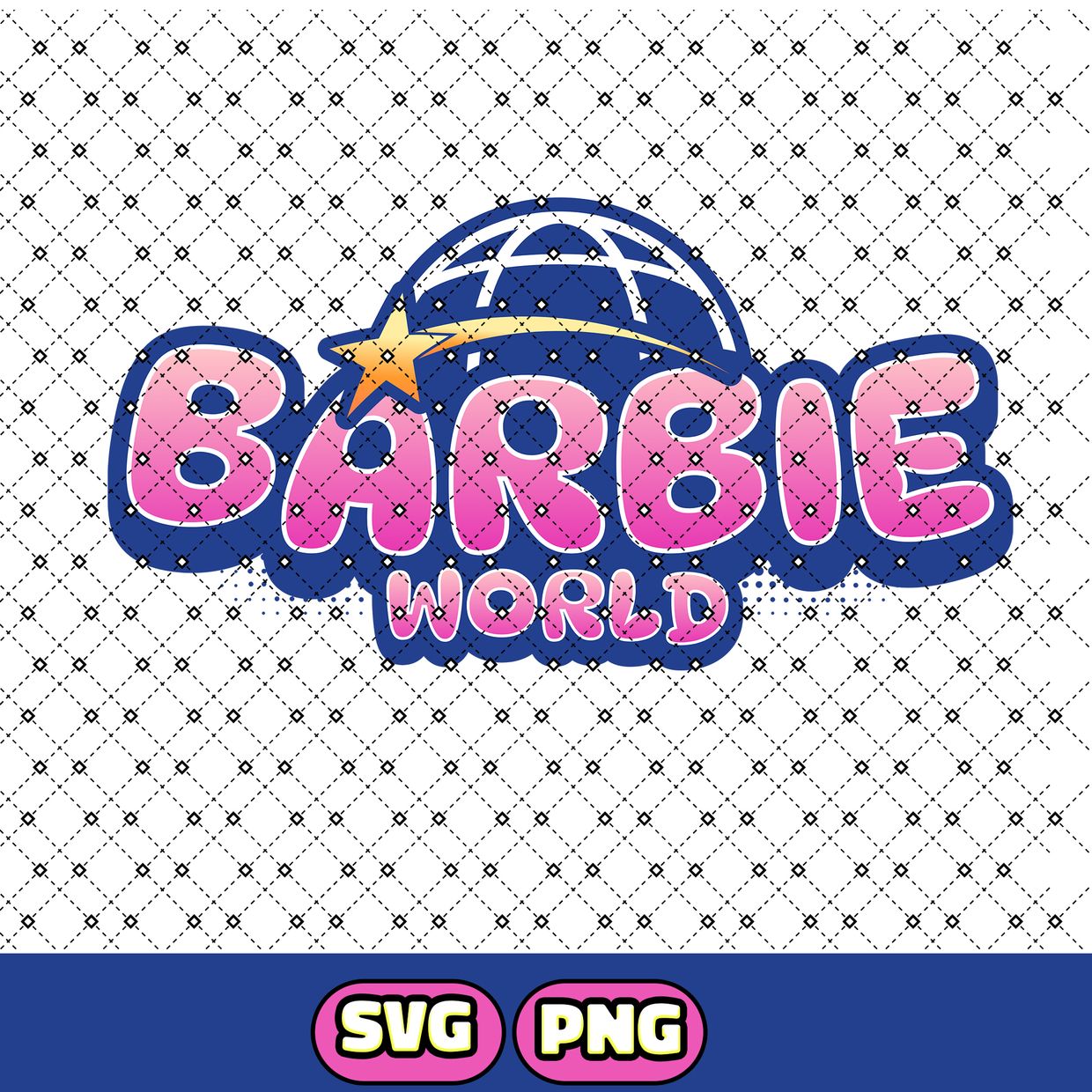 Barbie World Logo SVG. Barbie PNG Instant Download Files