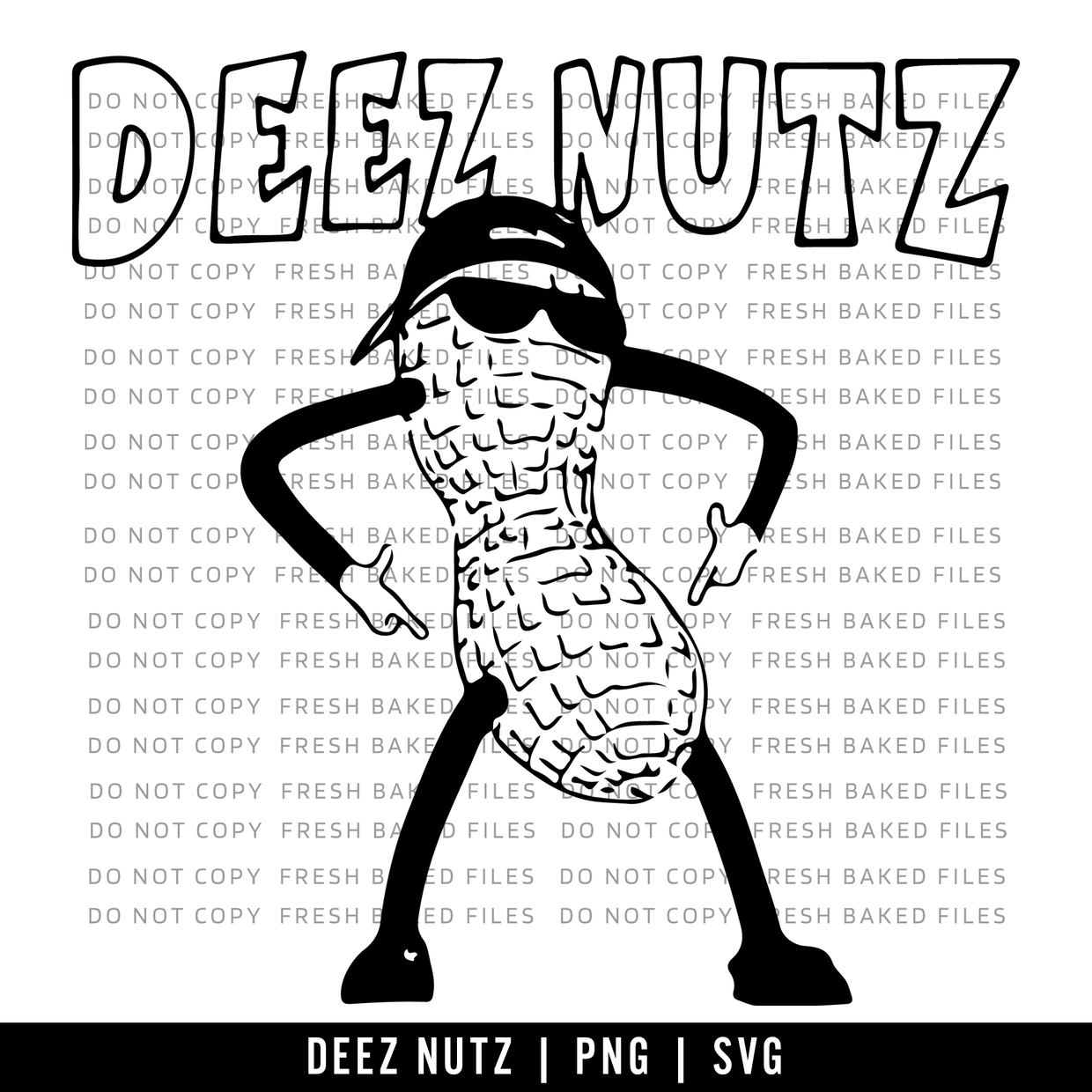 Deez Nuts SVG and PNG File. Mr. Peanut Silhouette SVG. Planters Peanut ...
