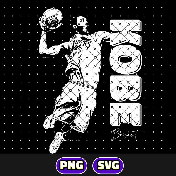 Kobe Bryant PNG - SVG file download. Black Mamba SVG F