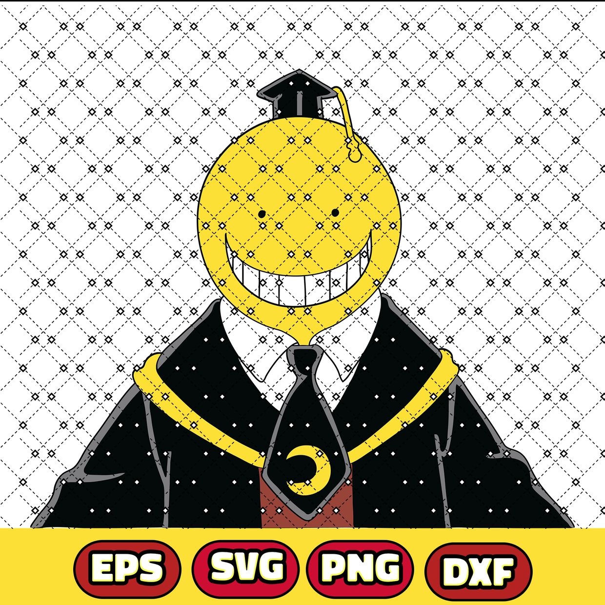 Koro-sensei Assassination Classroom SVG - PNG _ EPS _DXF Instant Download