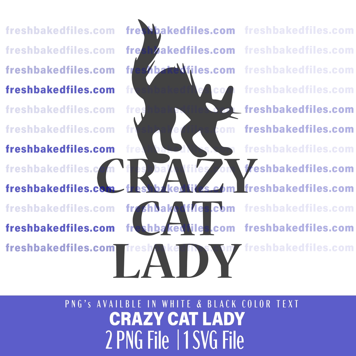 Crazy Cat Lady SVG and PNG File
