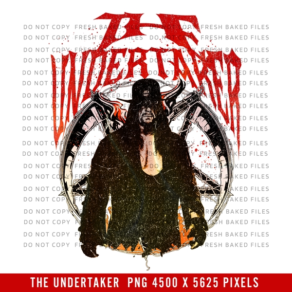 WWE Undertaker PNG File Download For Sublimation.