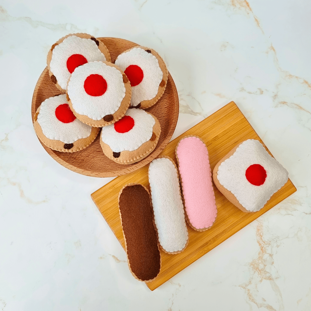 Felt Belgian Bun, Currant Roll and Iced finger PDF Sewing Pattern ...