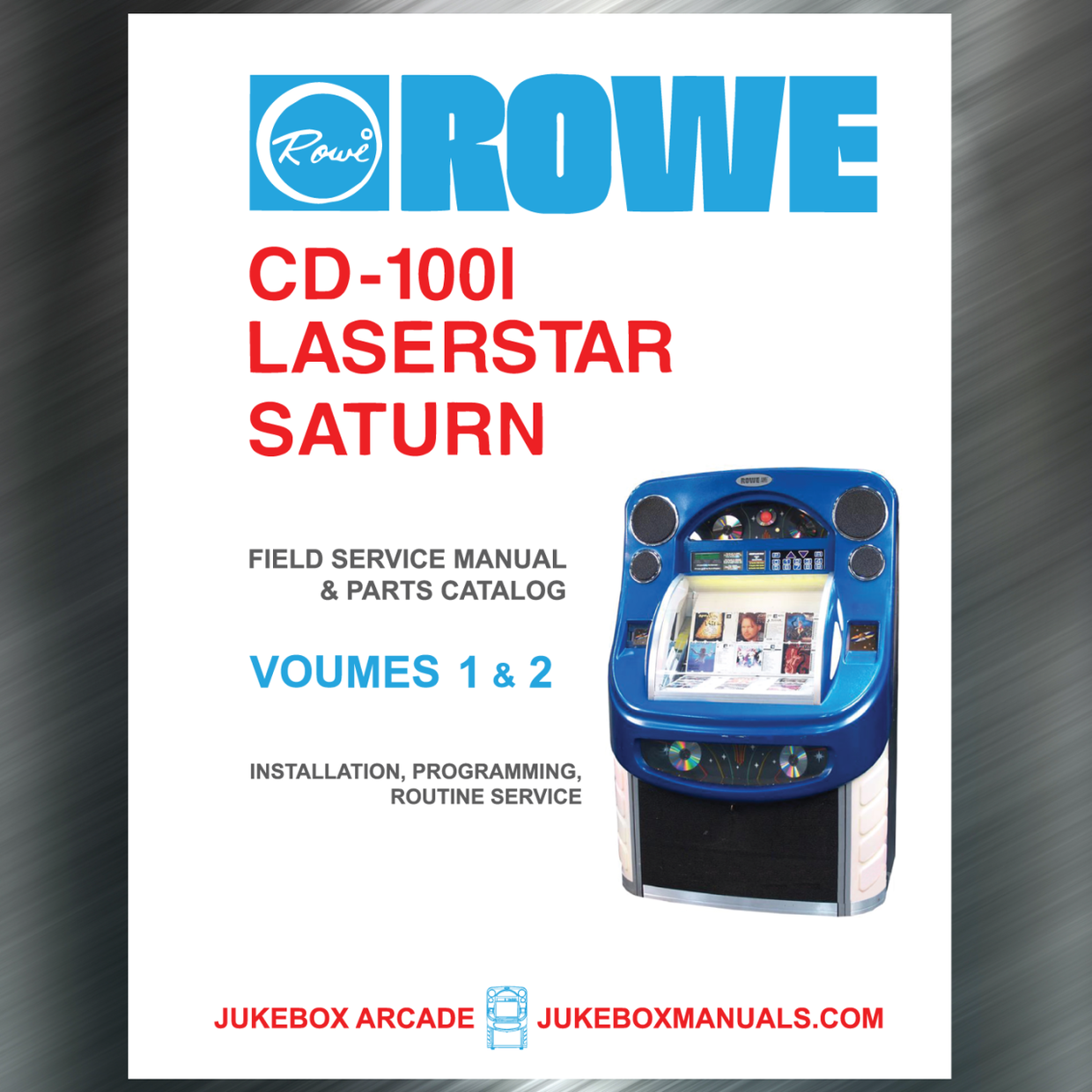 ROWE CD-100I LaserStar Saturn Service and Parts Manuals