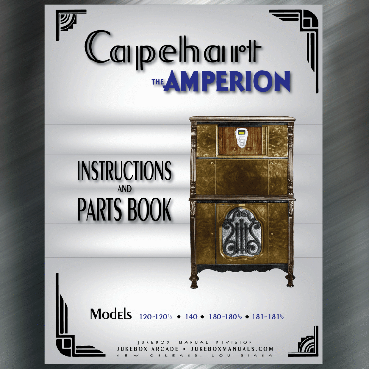 Capehart Amperion Instruction and Parts Manual Models 120, 140, 180 ...