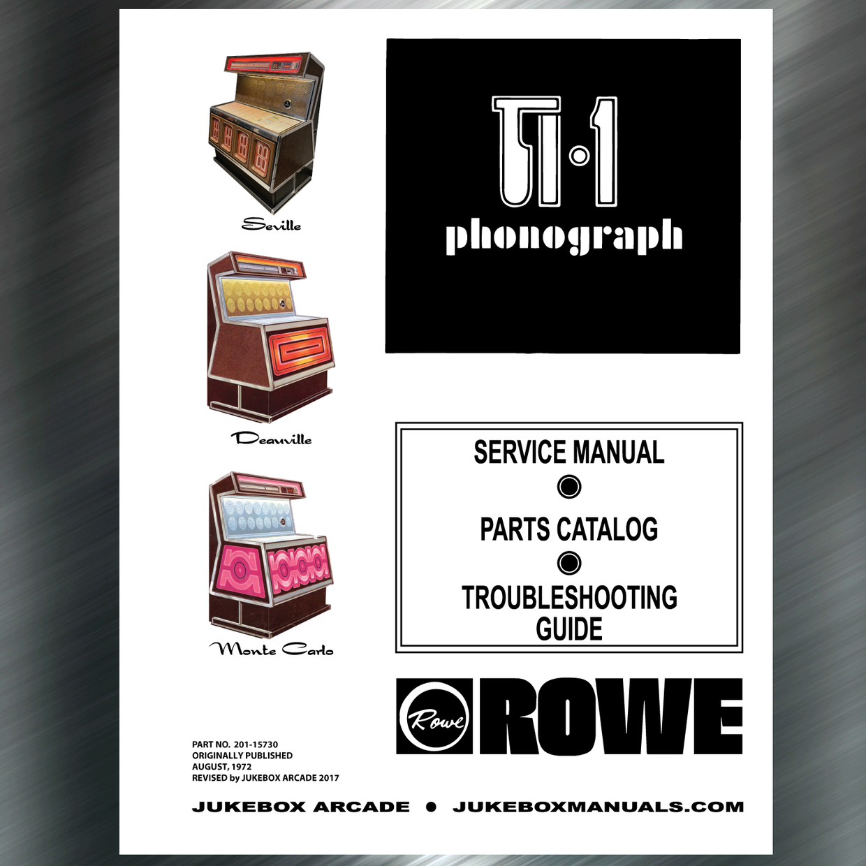 Rowe AMI TI-1 Monte Carlo, Deauville, Seville (1973) Manual