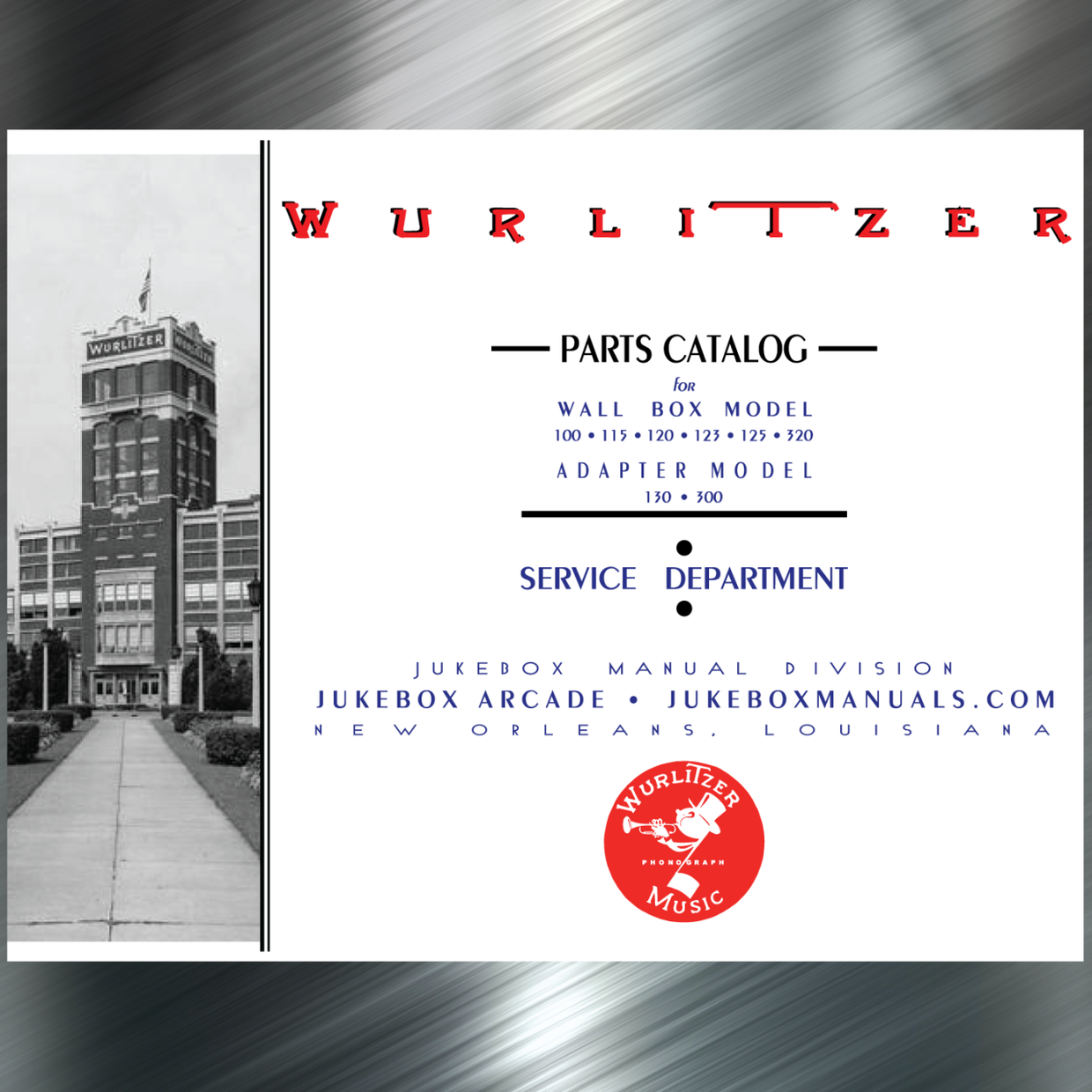 Wurlitzer Remote Control Systems Complete Parts Catalog with Schematics ...