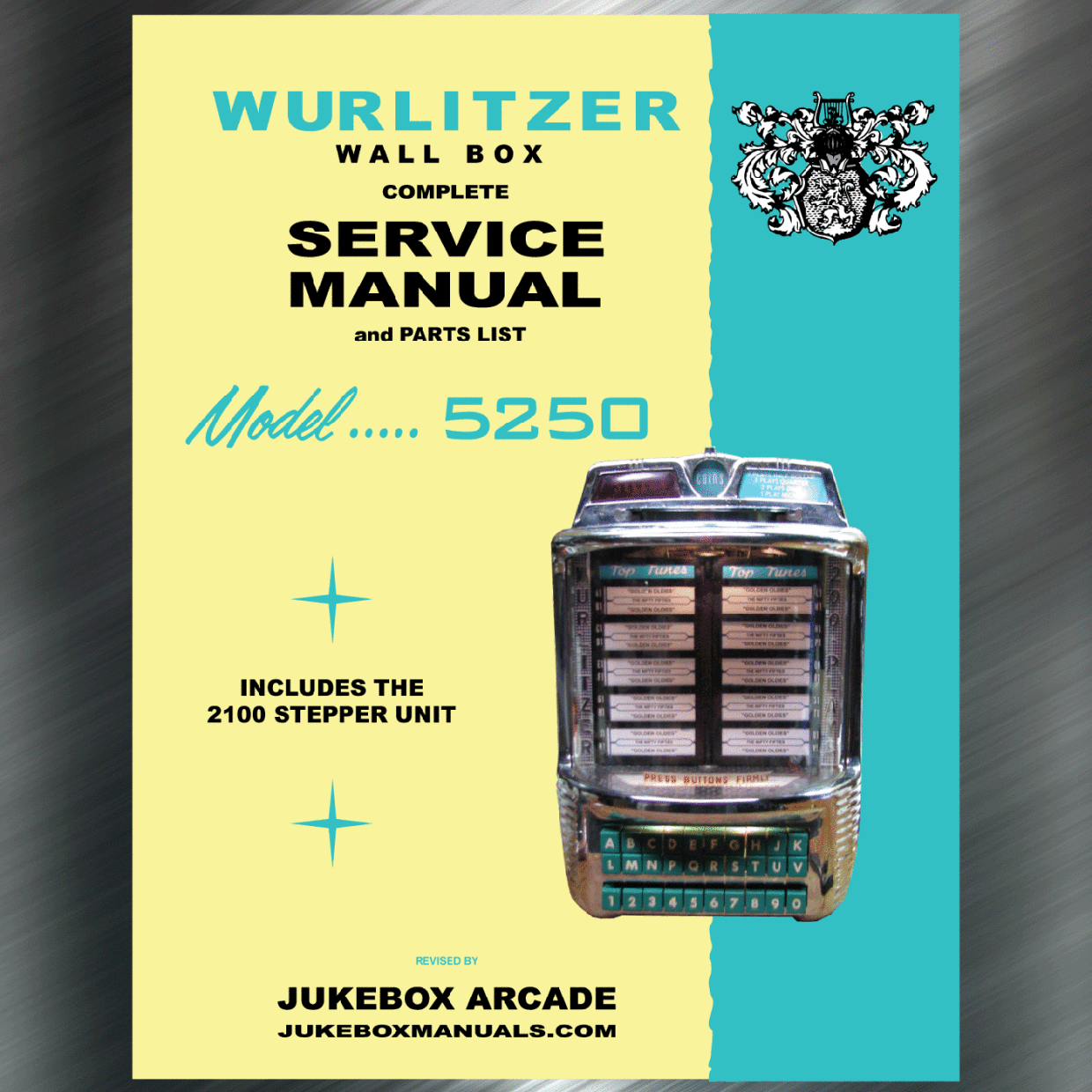 Wurlitzer Wall Box Model 5250 with 2100 Stepper Service Manual and ...