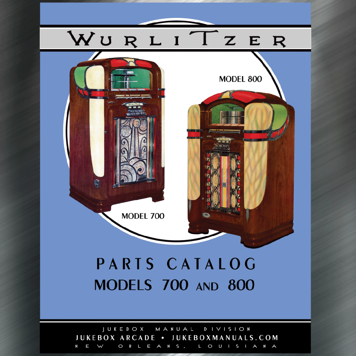 Wurlitzer Models 700 and 800 Parts Catalog with Amplifier Schematics ...