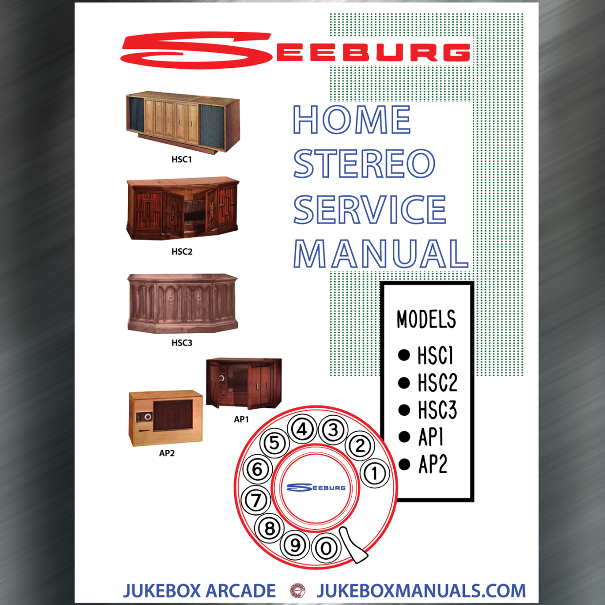 Seeburg Models HSC1, HSC2, HSC3, AP1 and AP2 Complete Service Manual ...