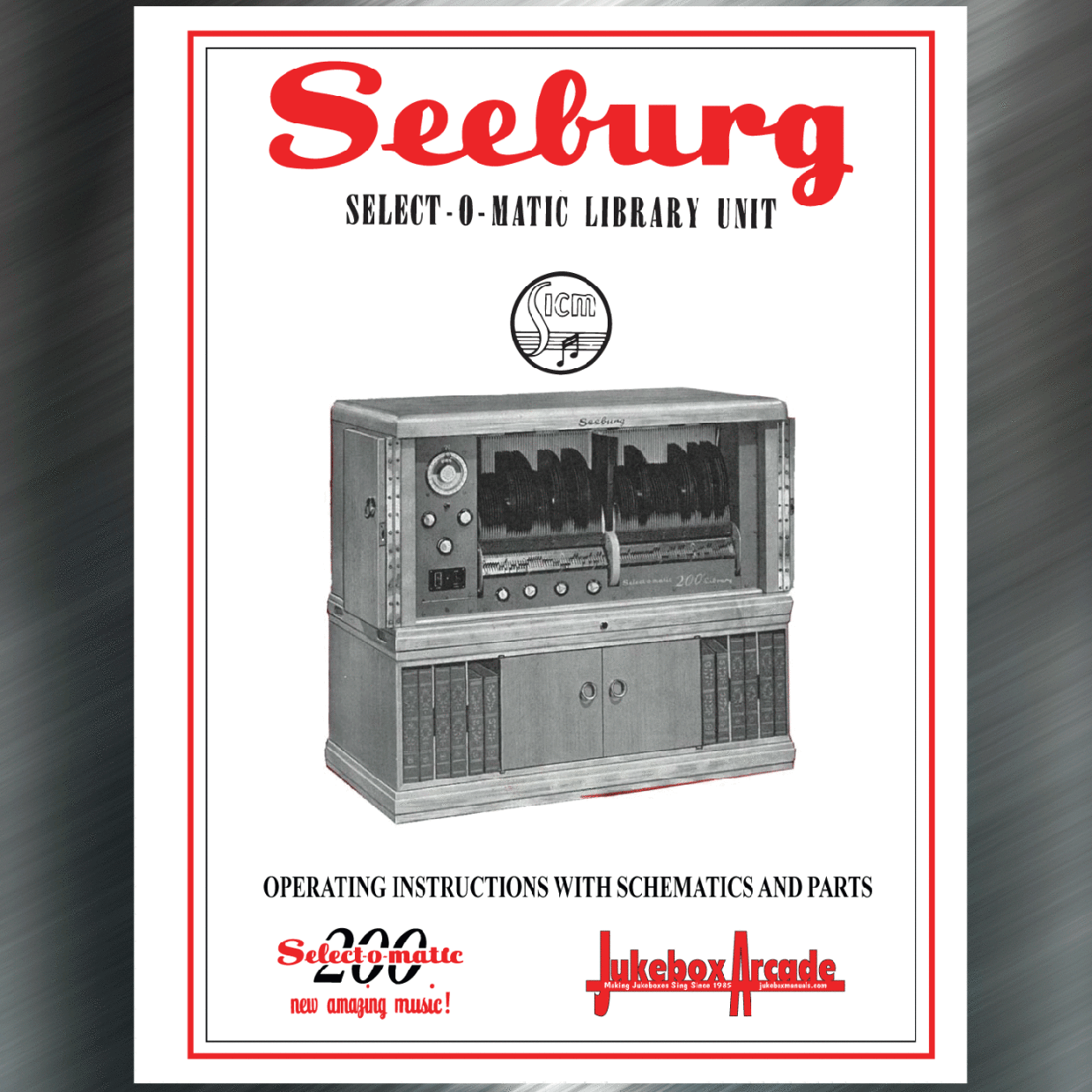 Seeburg Model SLU-1 Operations Manual with Schematics and Parts Lists ...
