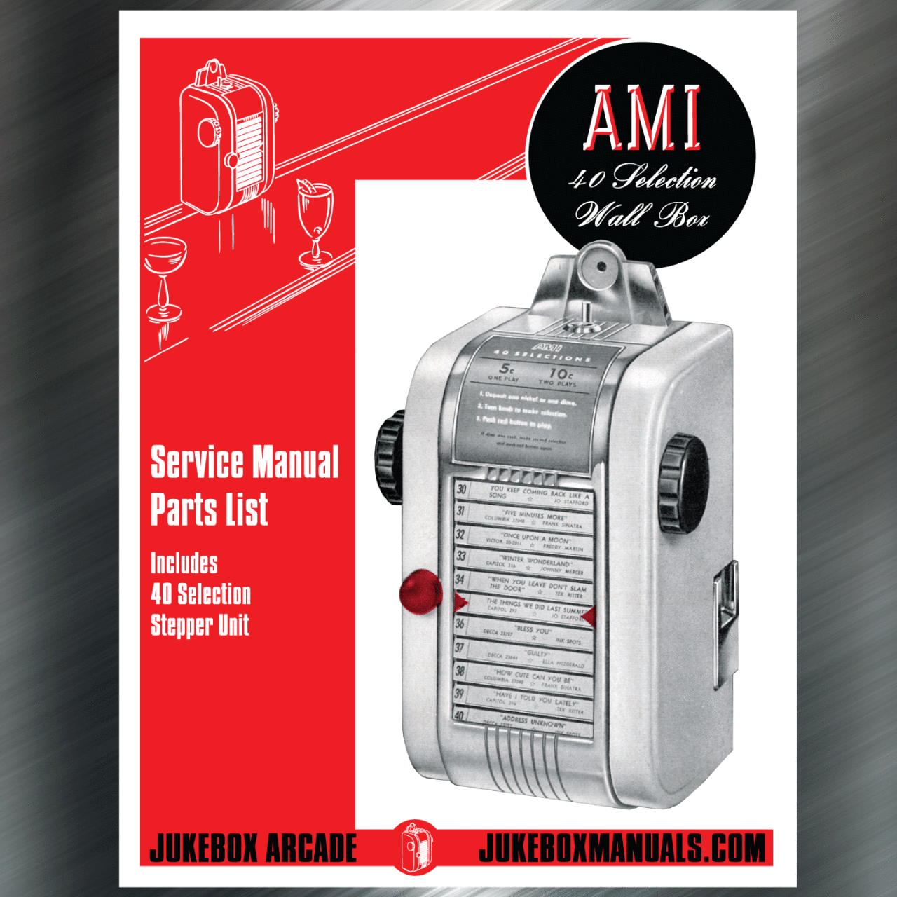 AMI Model I JCI-100, JBI-120, JAI-200 (1958) Service Manual and Parts ...