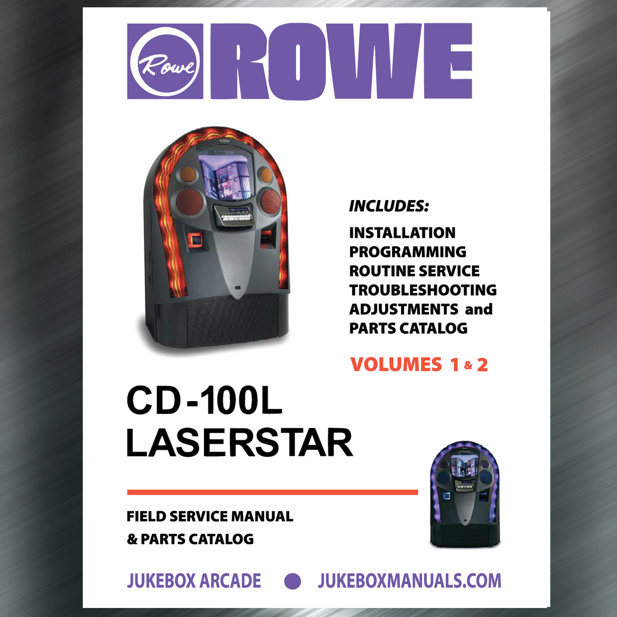 Rowe CD-100L LaserStar Service Manual and Parts Catalog With ...