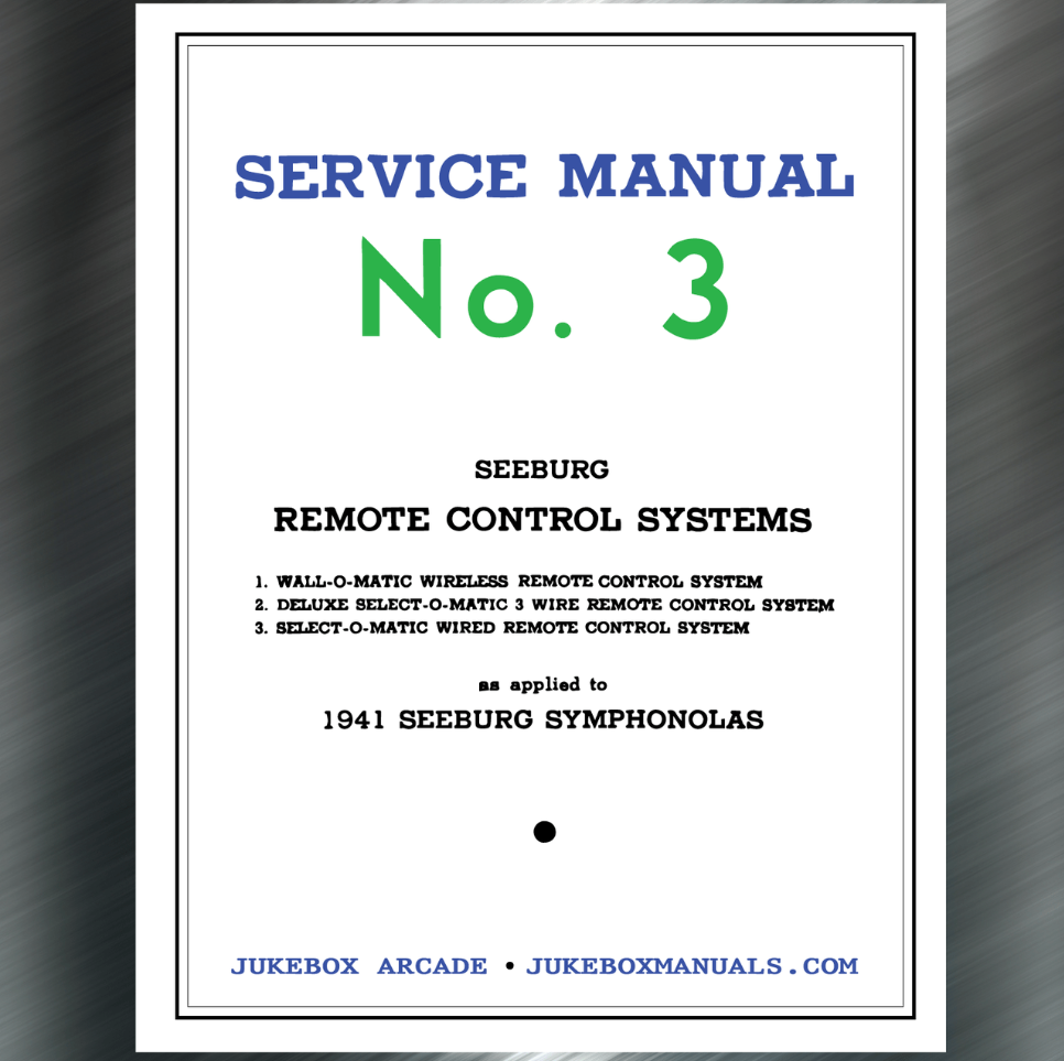 Seeburg Model HSC1 Installation and Instructions Manual