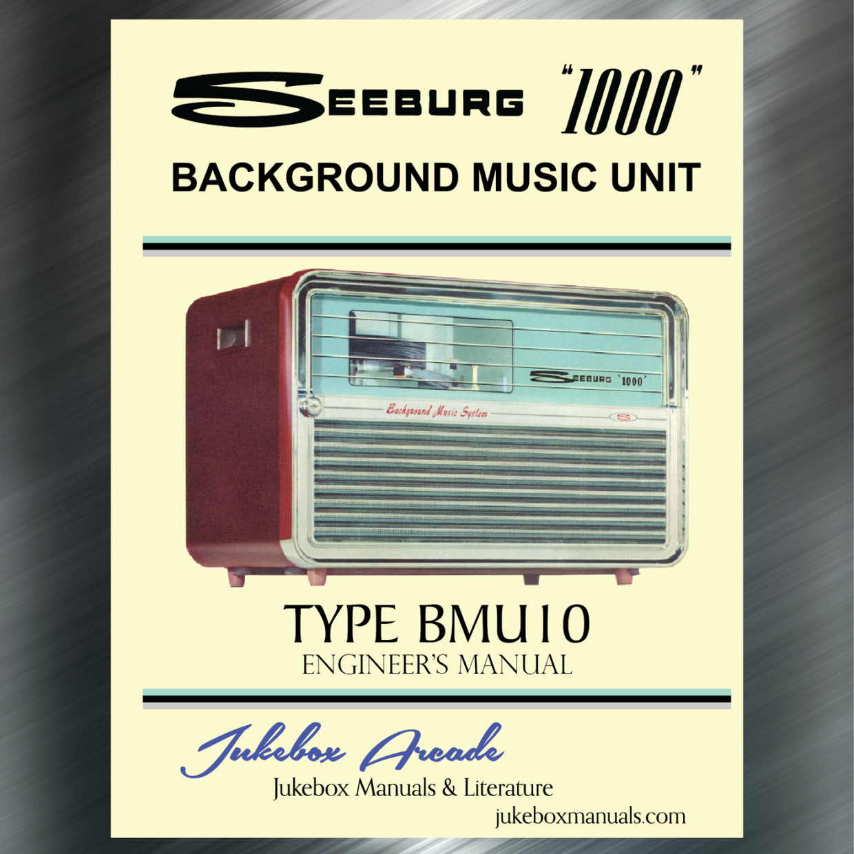 Seeburg 1000, Background Music System, BMU10, 1961, Engineer's Service ...