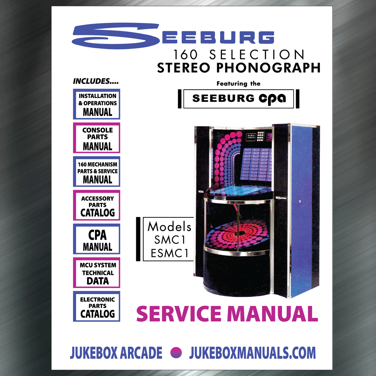 Seeburg SMC1 - ESMC1 "Disco" Service Manual, Most Complete! All 7 ...