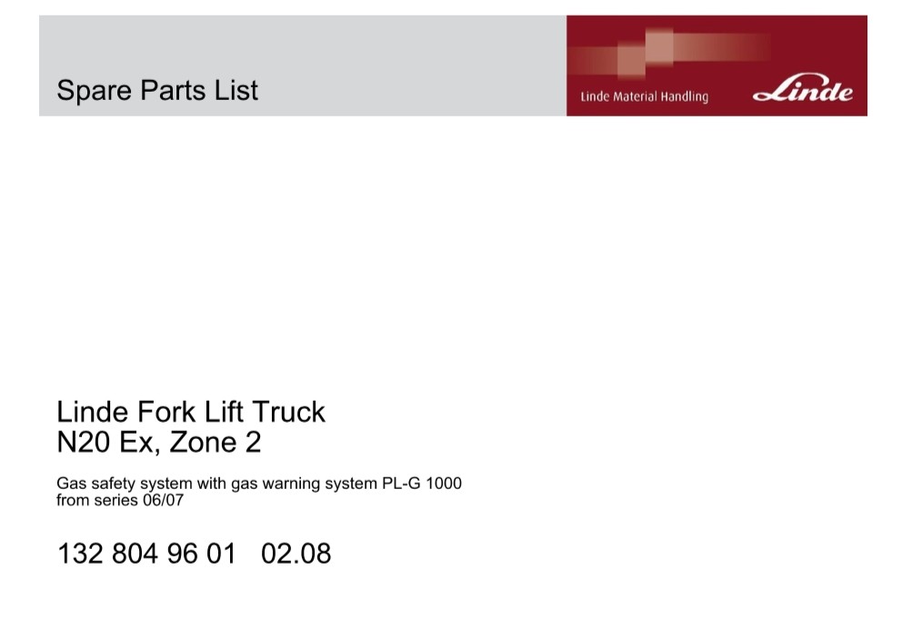 Linde Order Picker Type 132 N20, N24 Training (Worksh