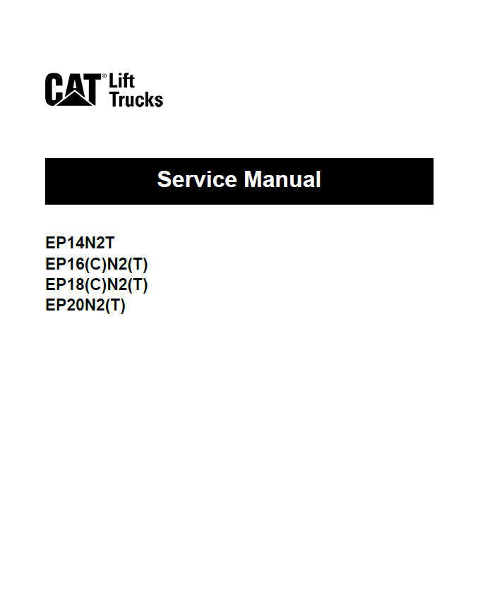 CAT EP14N2T EP16(C)N2(T) EP18(C)N2(T) EP20N2(T) Forkl
