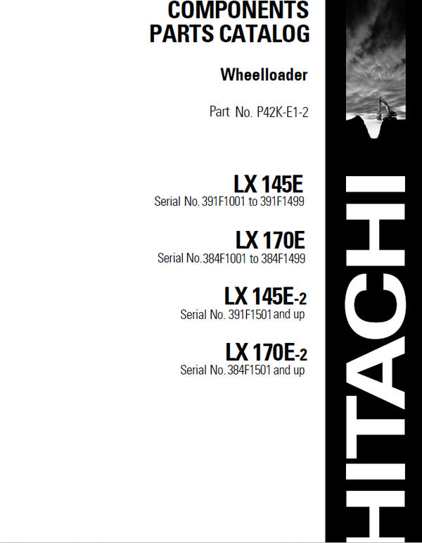 Hitachi LX170E Wheel Loader Component Parts Catalog P4