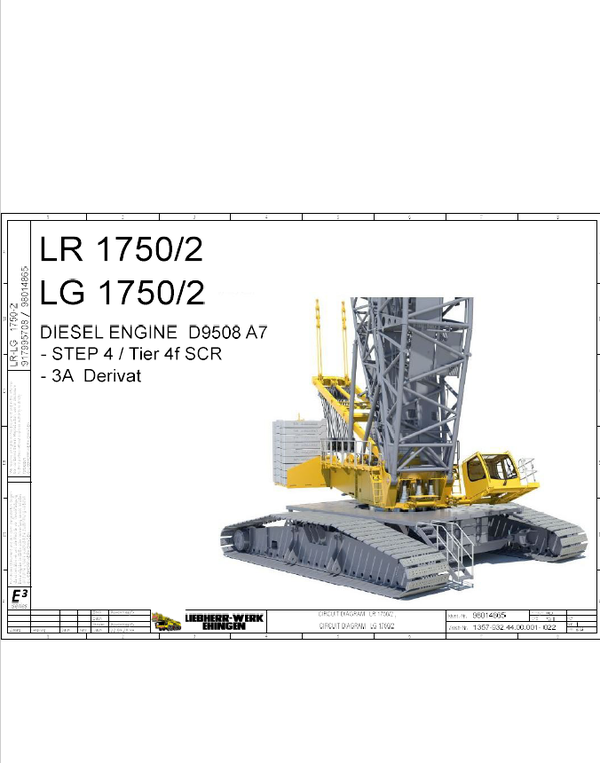 Liebherr LR1750-2 Crane Technical Info Operating Manua