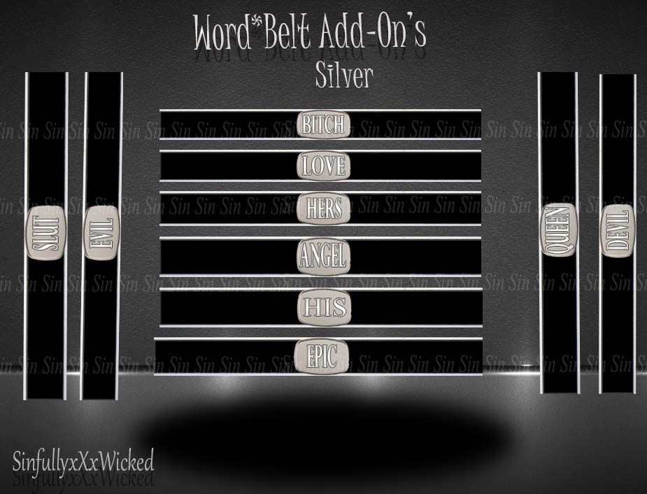 Word*Belt Add-On's *Silver*