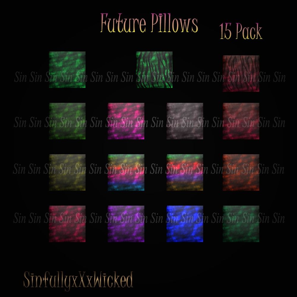 Future PIllows ( 15 Pillow Textures)