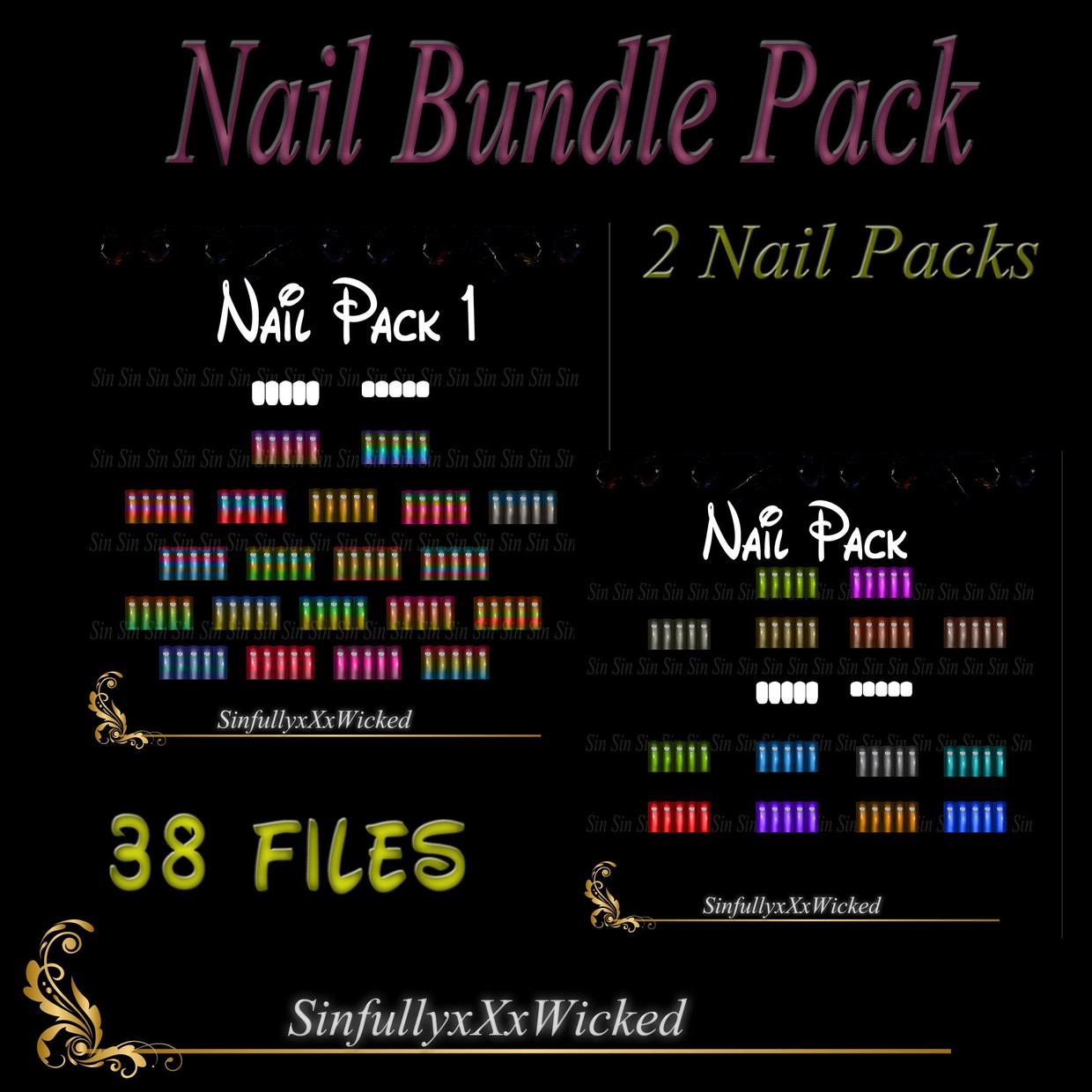 ~*Bundle & Save*~ Nail Pack Bundle (38 Files)