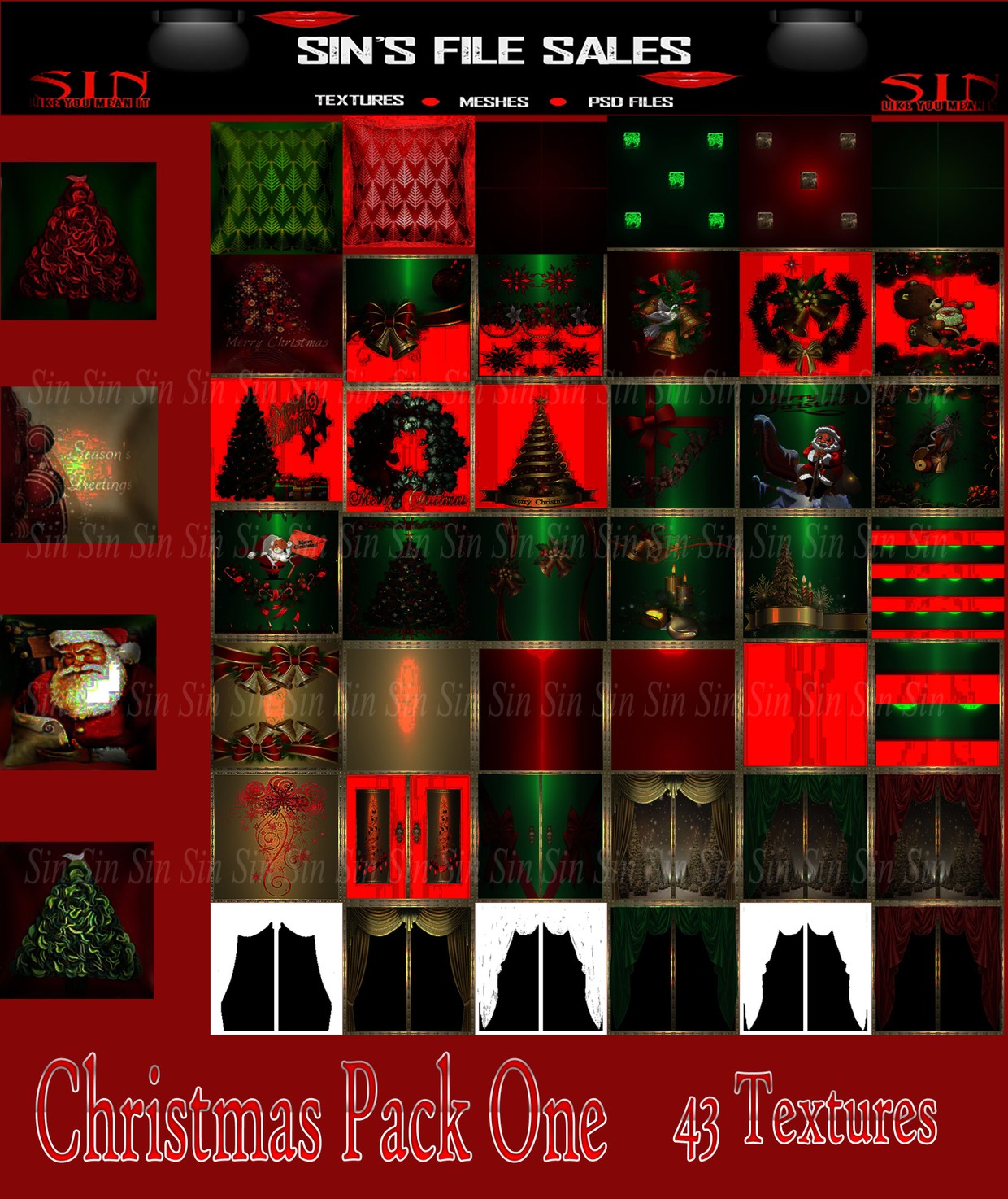 Christmas Textures Pack One
