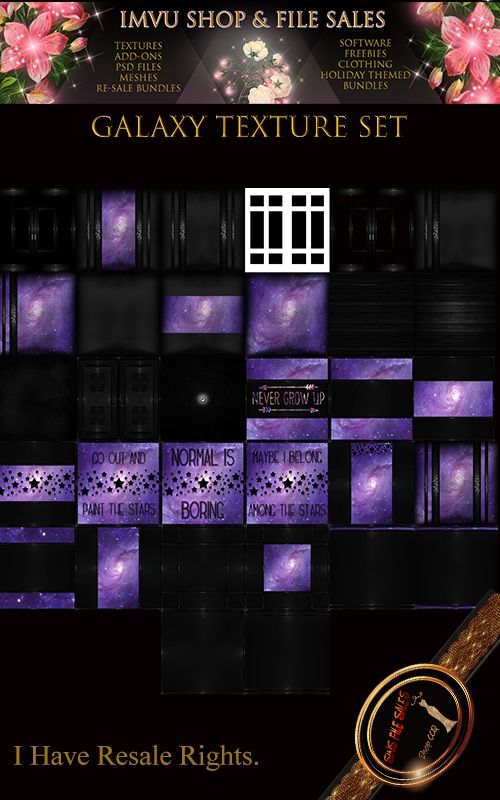 Galaxy Texture Pack- 32 Files