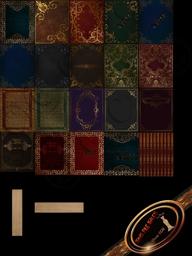 •Book Cover/Paper Texture Set• 24 Files