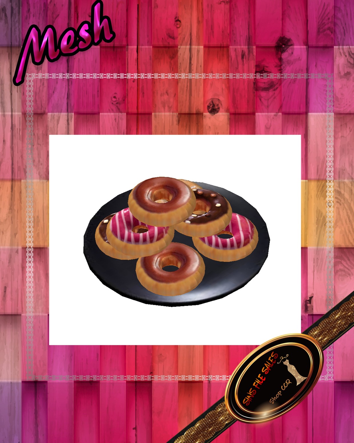 •Donuts Mesh•CHKN File