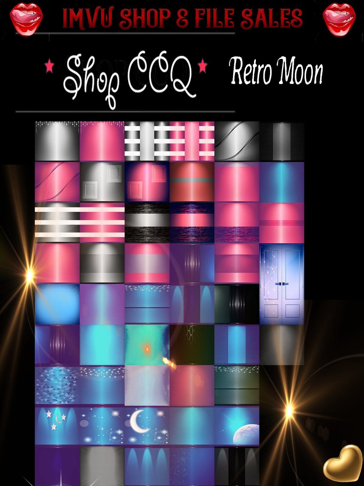 Retro Moon Texture Pack 50 Files