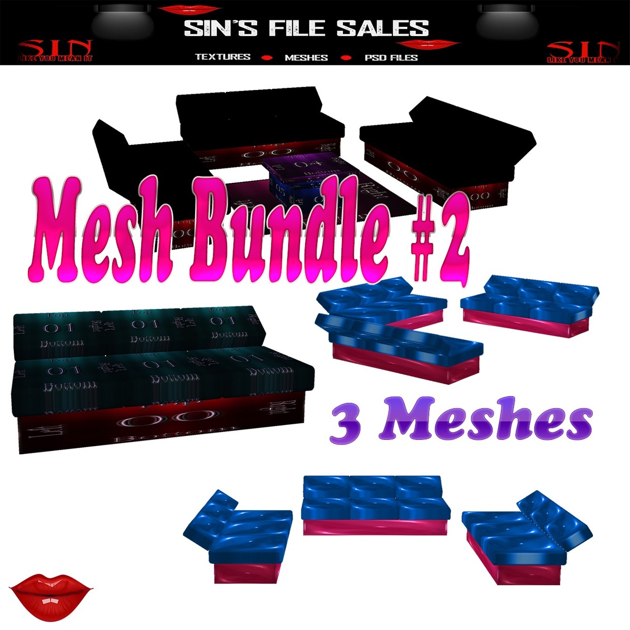 Mesh Bundle #2* 3 Meshes