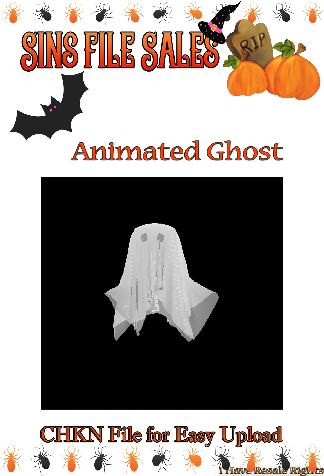 Halloween Animated Ghost