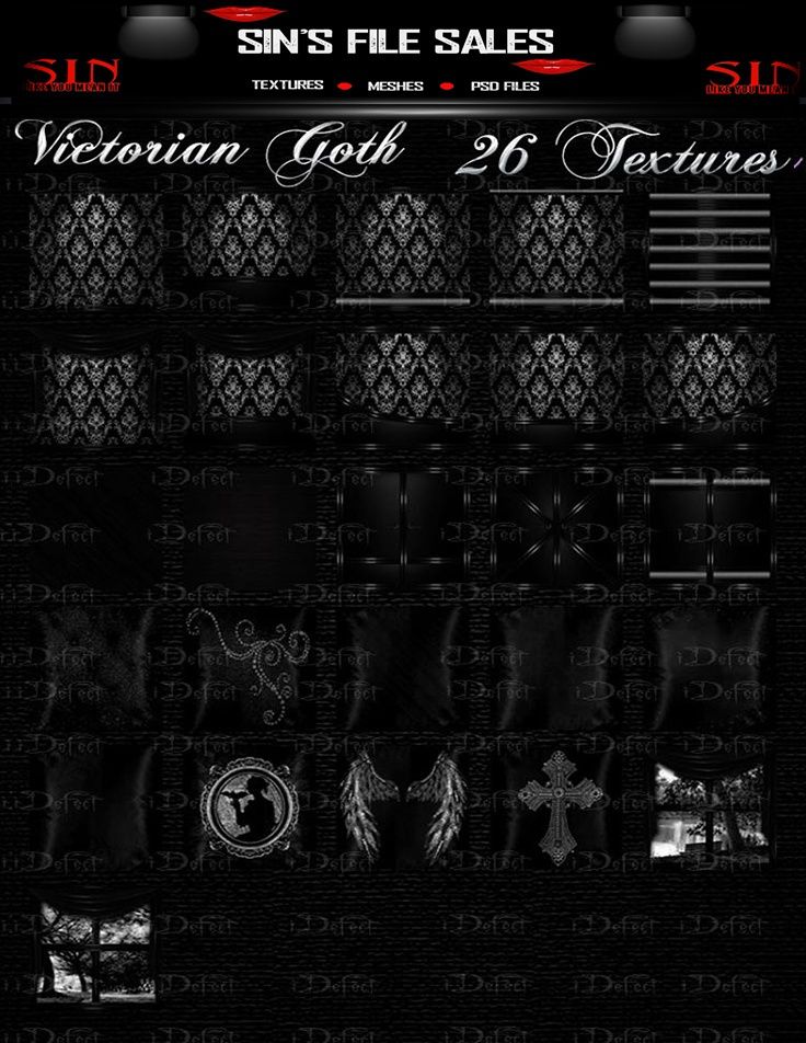 Victorian Goth Texture Pack
