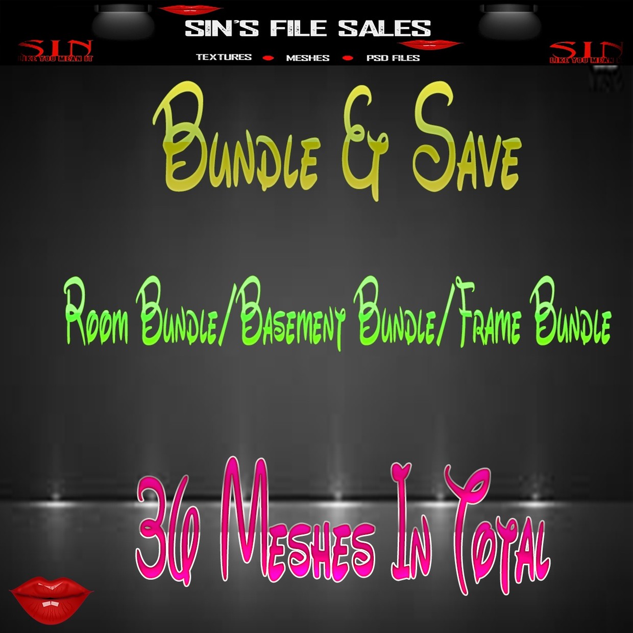 Bundle & Save 3 Bundles Included *36 Meshes in Total