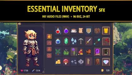 Essential Inventory Sound Effects Pack — 997 RPG Item & UI SFX | WOW Sound