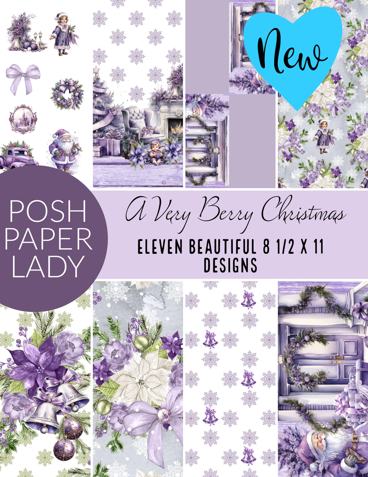 A VERY BERRY CHRISTMAS DIGITAL PAPER PACK