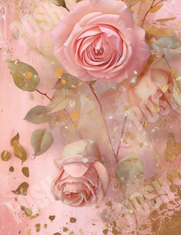 PINK ROSE DIGITAL JOURNAL PACK
