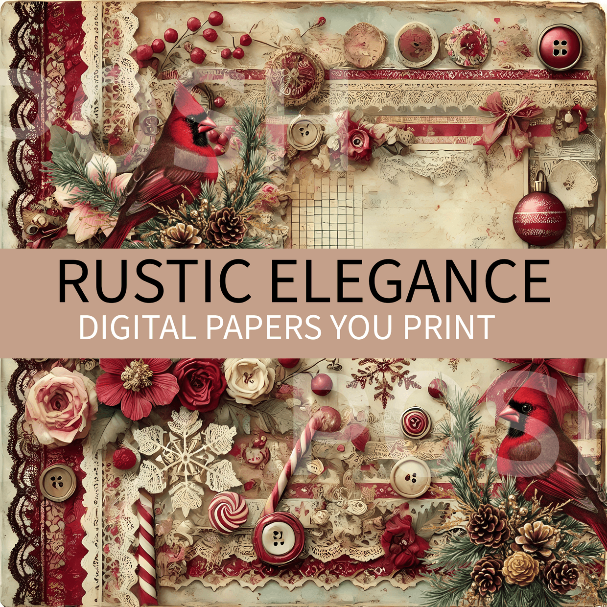 RUSTIC ELEGANCE DIGITAL PAPERS